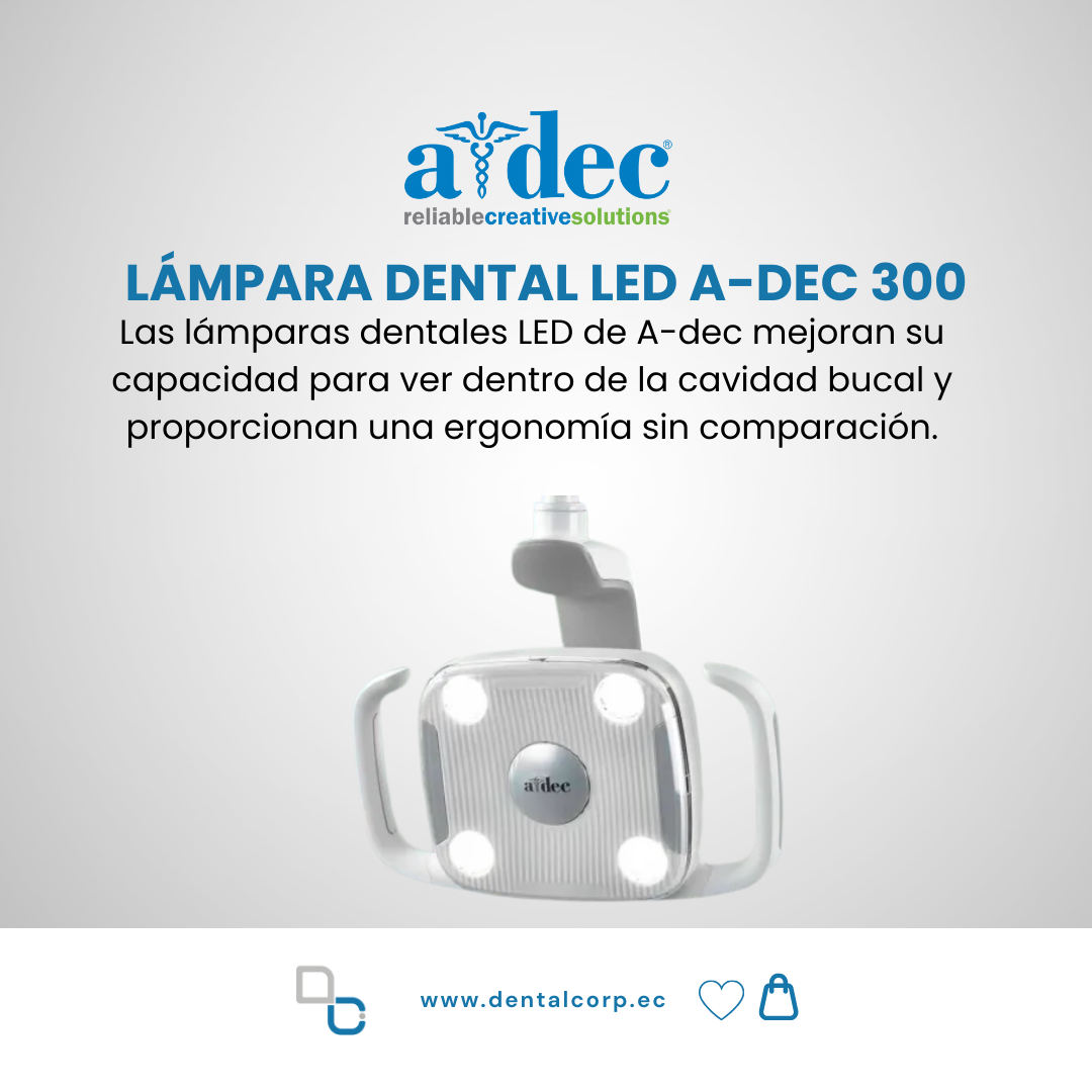 Lámpara dental LED A-dec 300 - Almacen Dental Corp